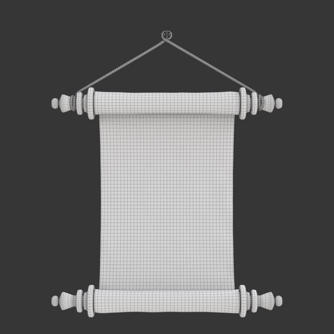 Old scroll 3D - TurboSquid 1581635