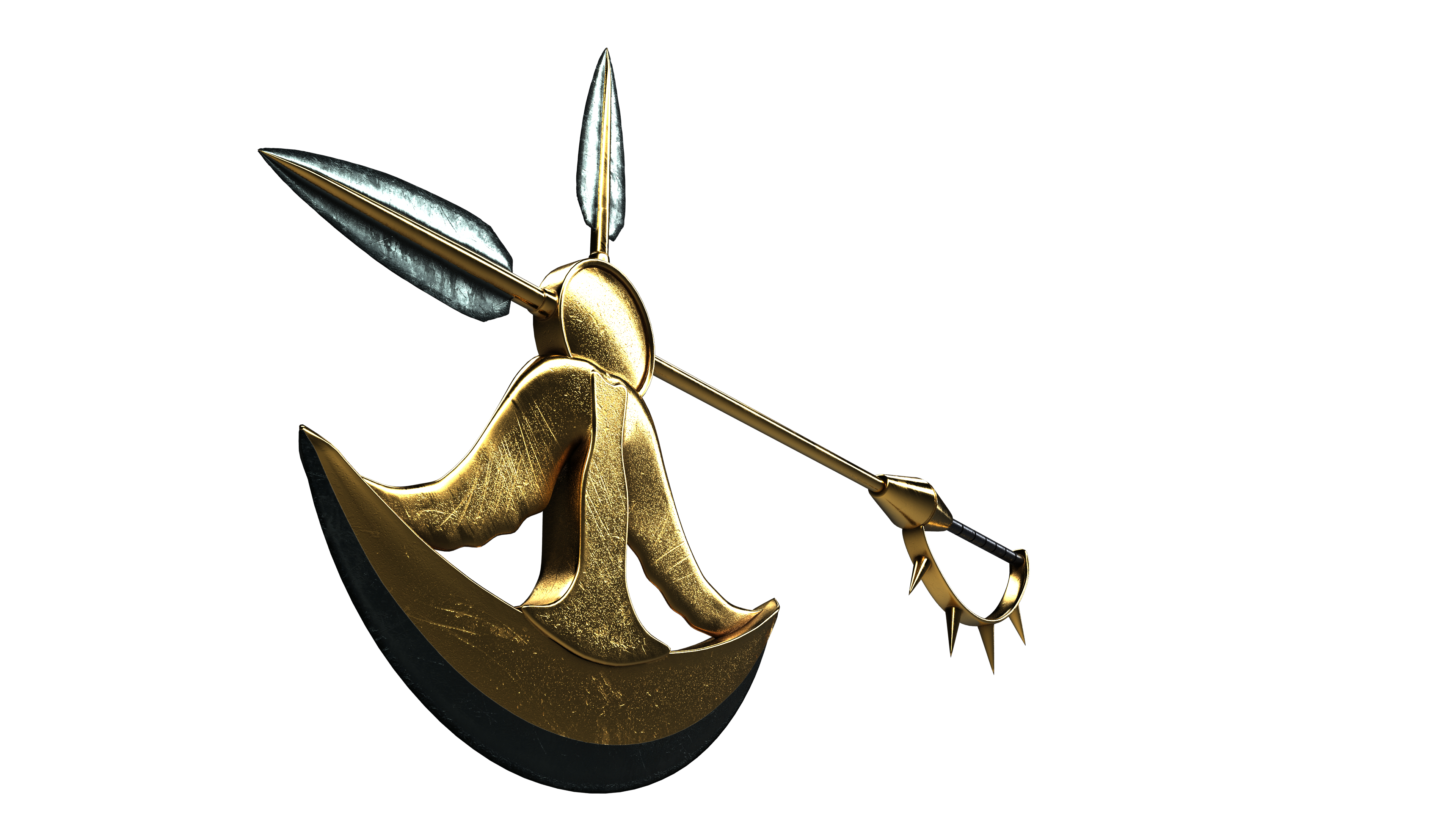 Modello 3D Ascia a una mano - Tesoro sacro Rhitta gratuito - TurboSquid ...