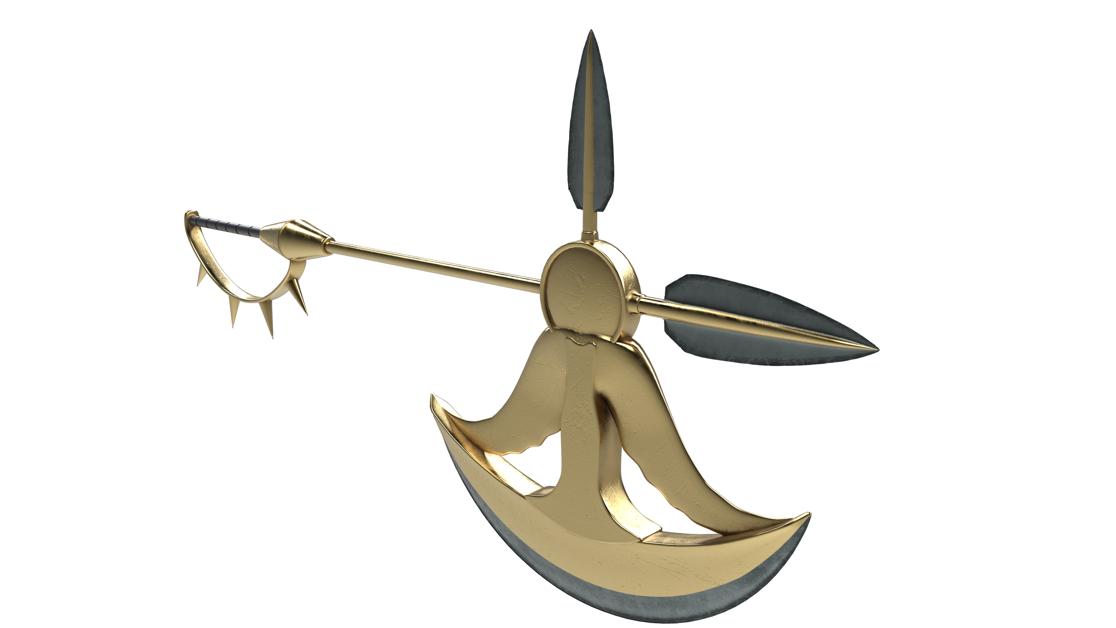 Free One Handed Ax - Sacred Treasure Rhitta 3D model - TurboSquid 1810160