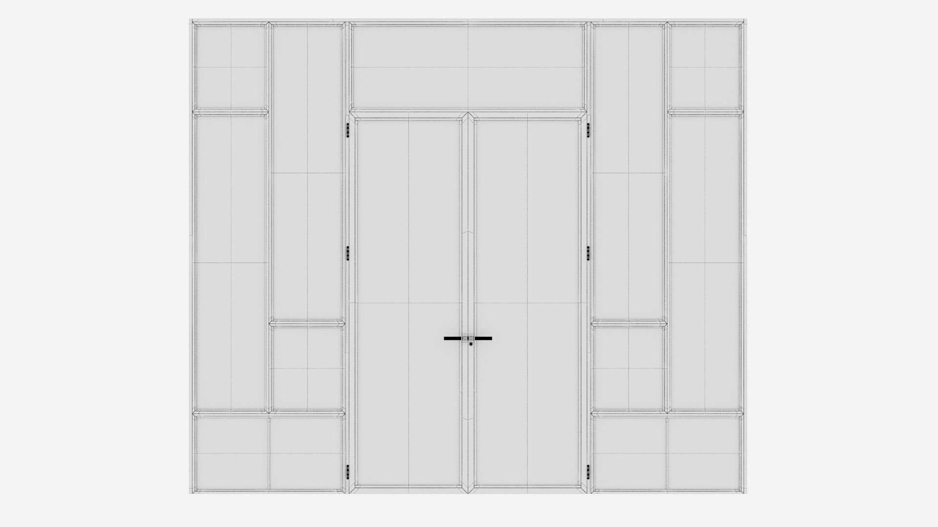 3D Aluminium Door 316 - TurboSquid 2059532