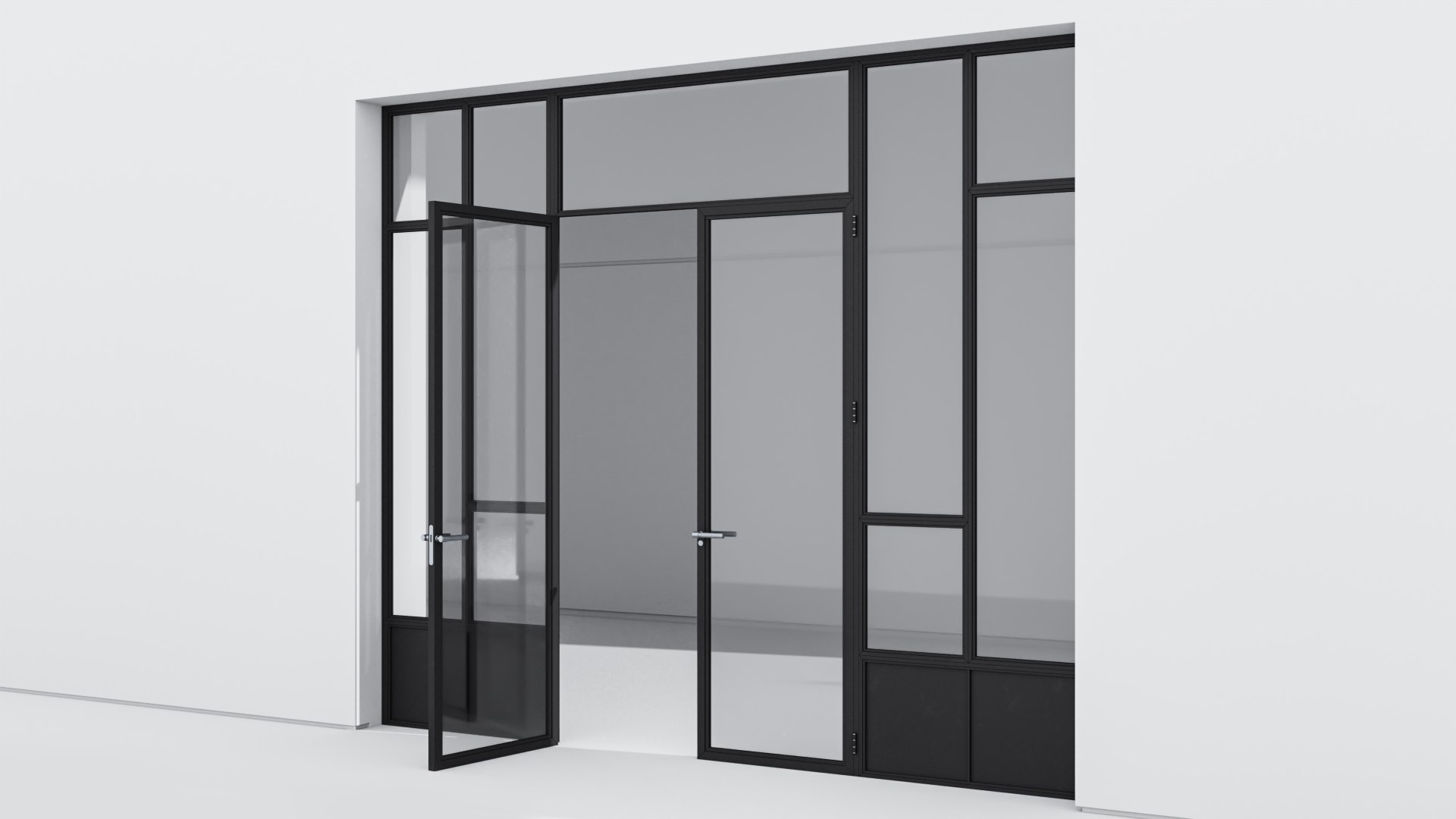 3D Aluminium Door 316 - TurboSquid 2059532