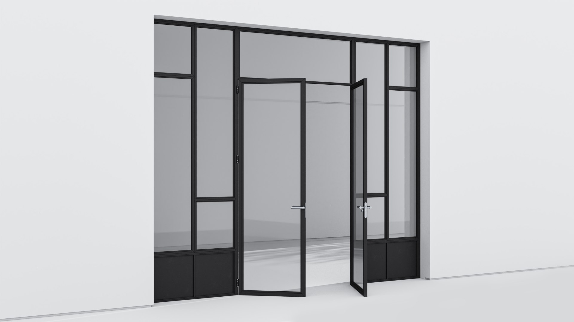3D Aluminium Door 316 - TurboSquid 2059532