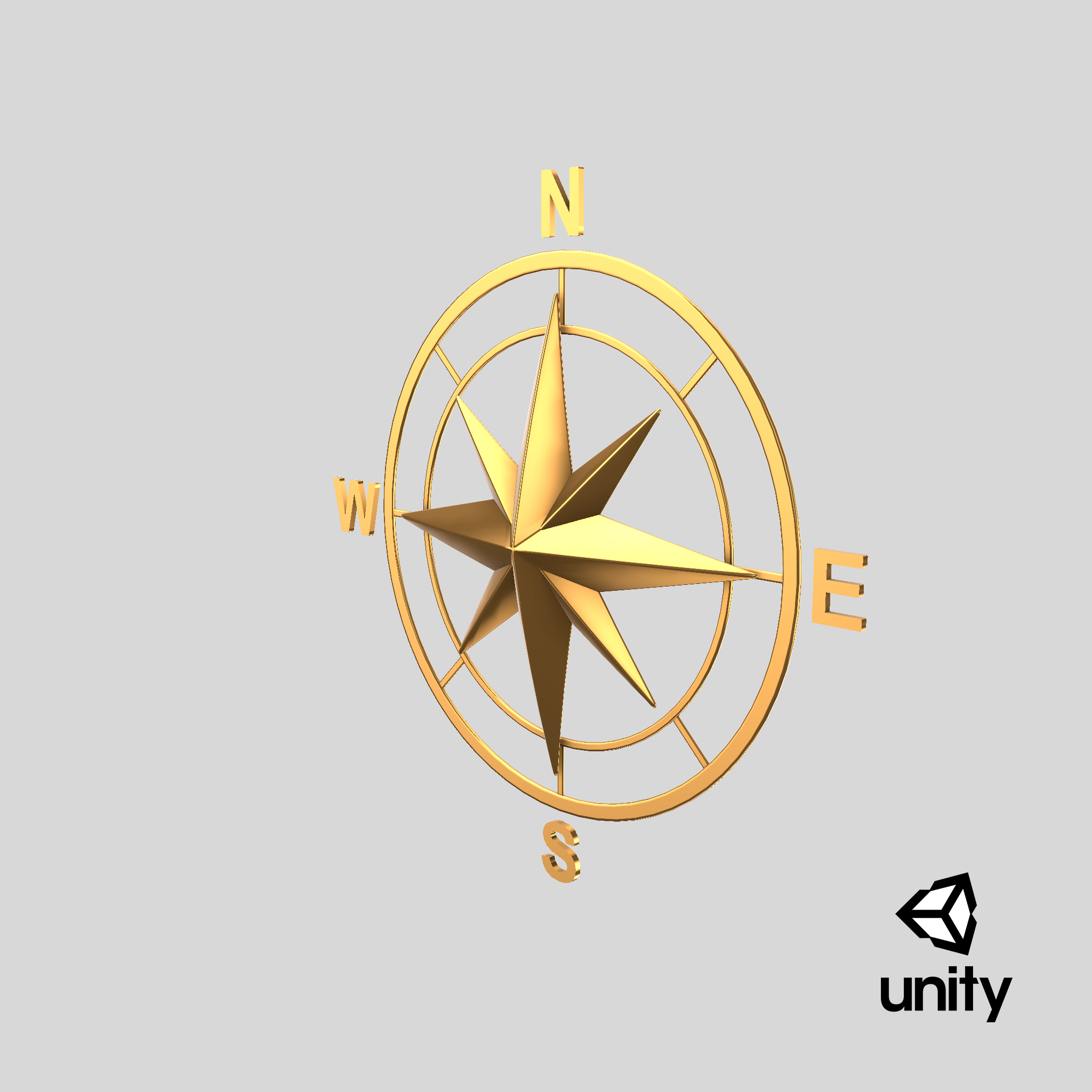 3D Compass Rose - TurboSquid 1937642