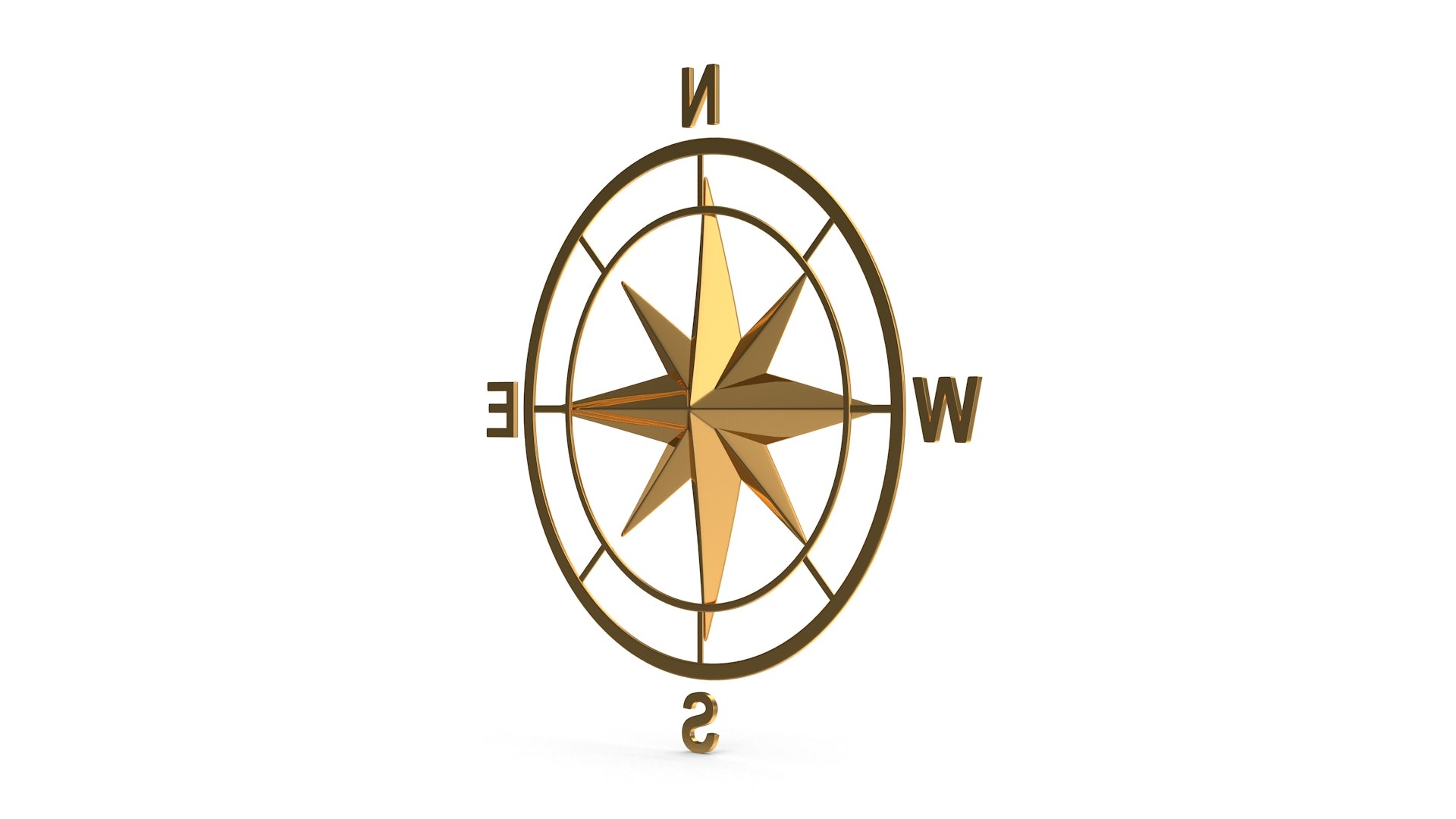 3D Compass Rose - TurboSquid 1937642
