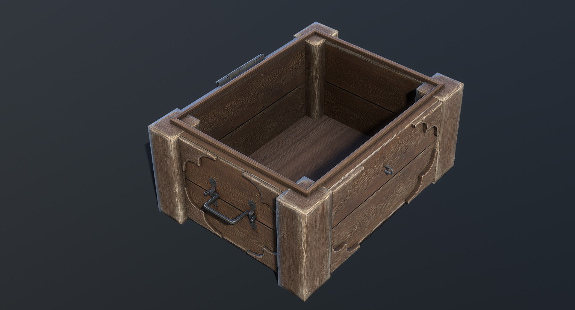 Low-poly Chest Box 3D Model - TurboSquid 1341064
