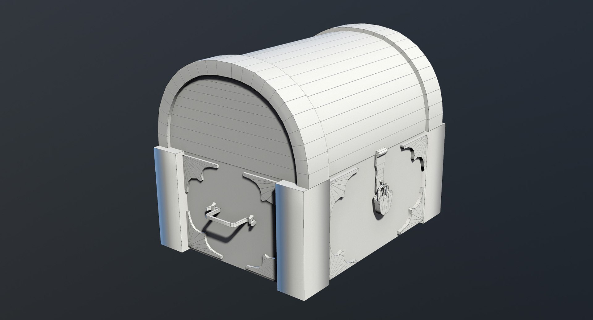 Low-poly Chest Box 3D Model - TurboSquid 1341064