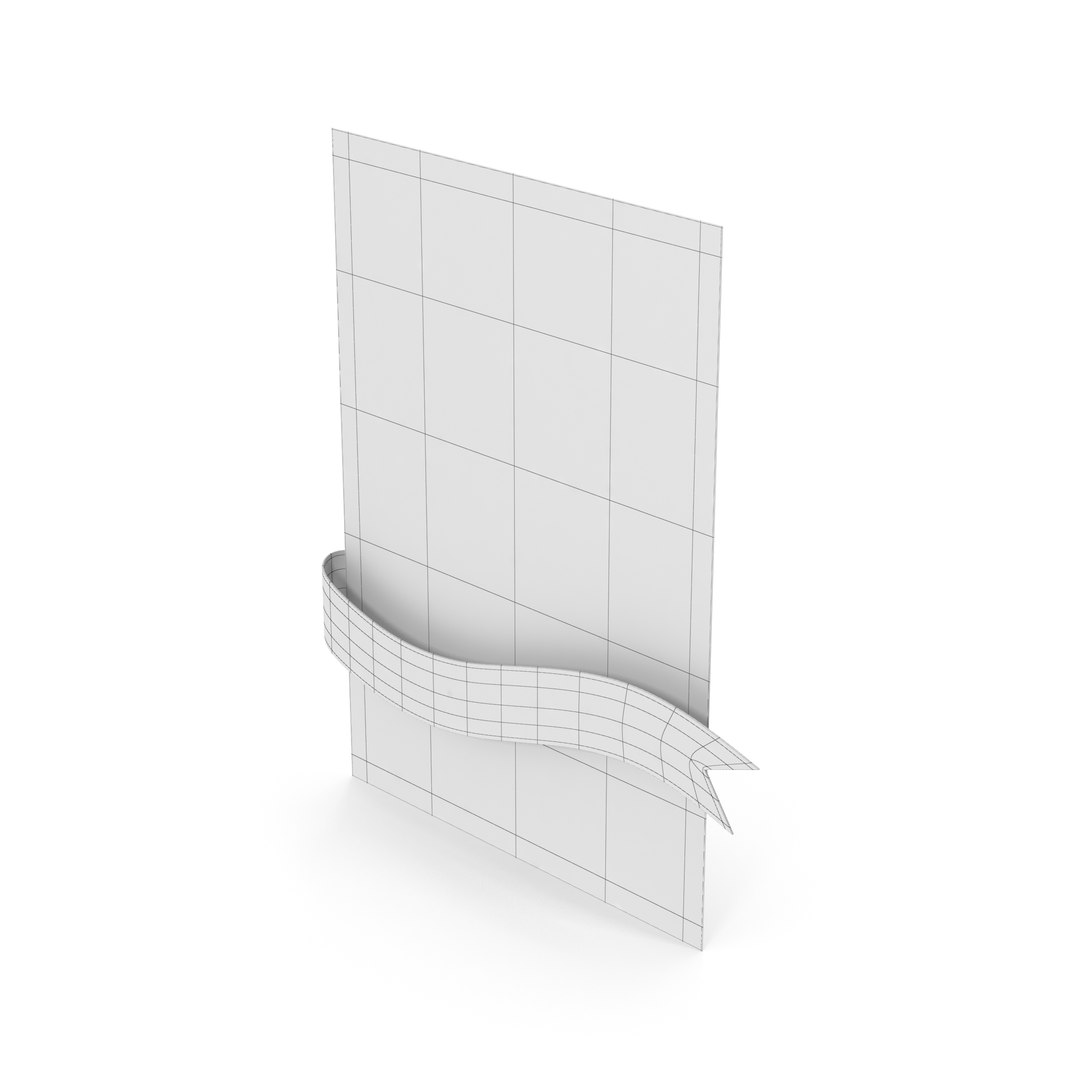 Letter And Red Ribbon Banner 3D Model - TurboSquid 2271657