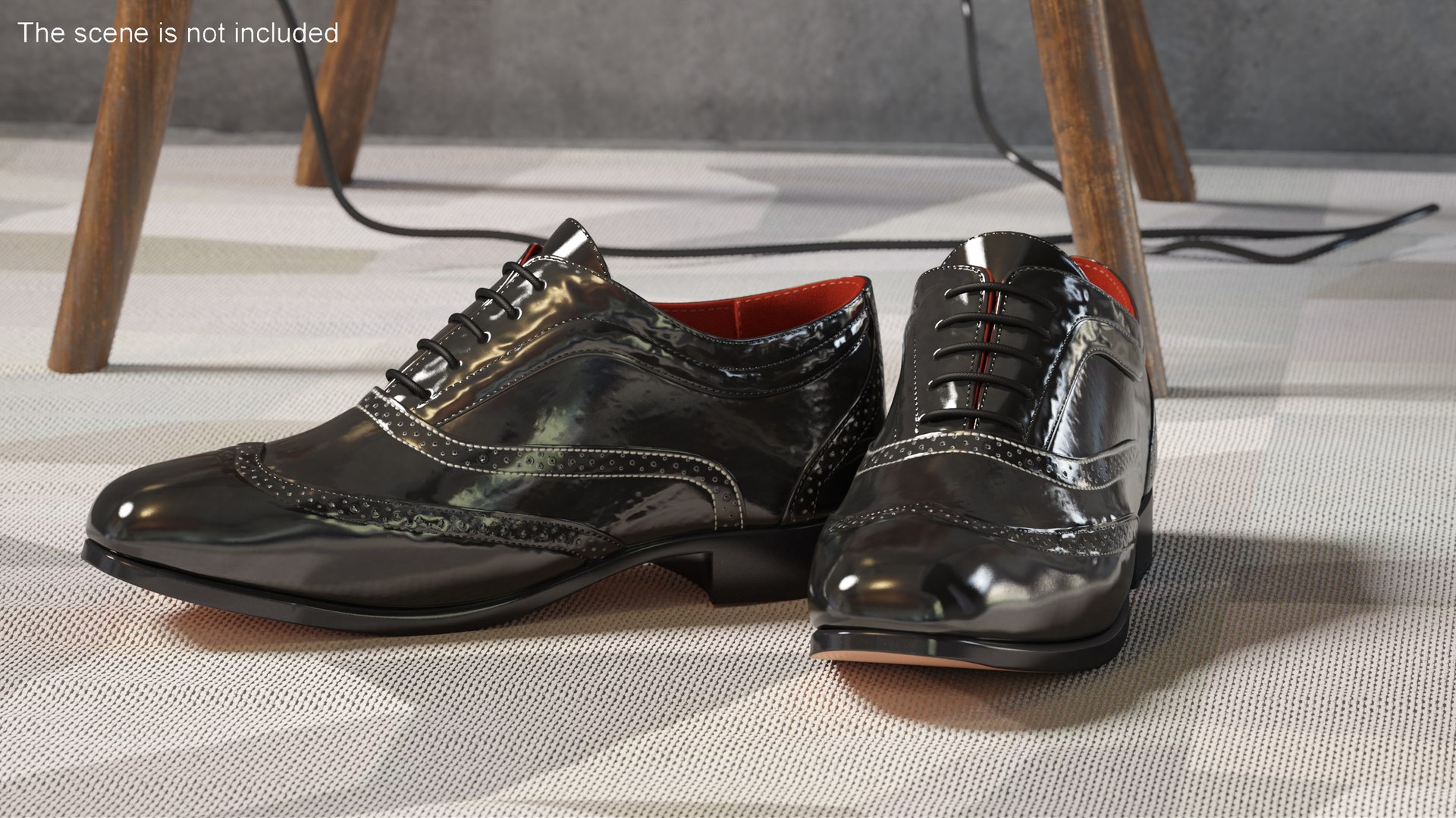 3D Classic Mens Dress Shoes - TurboSquid 2195586