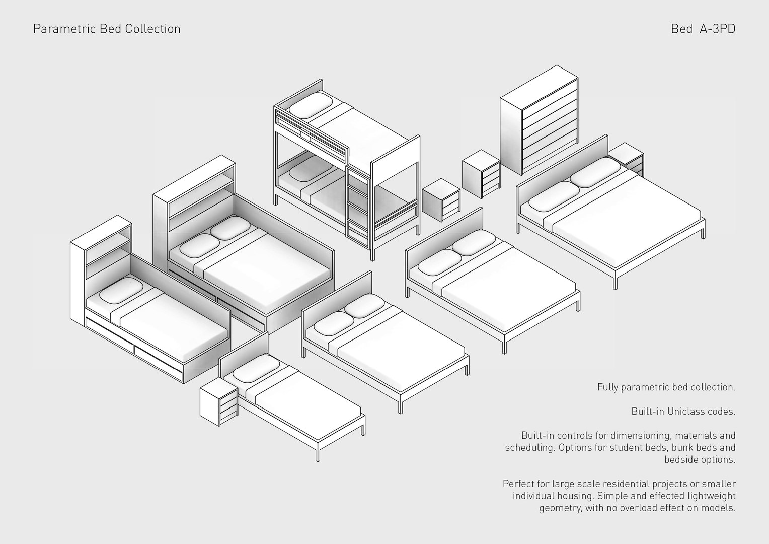 Parametric Bed 3D - TurboSquid 1594212
