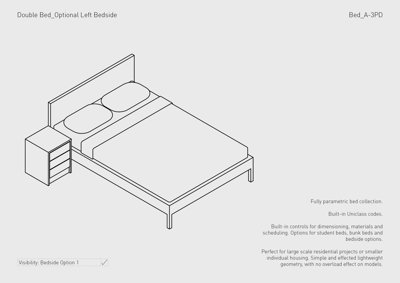 Parametric Bed 3D - TurboSquid 1594212