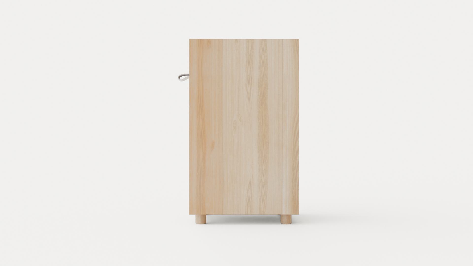 3D Loft Bedside Table Oak - TurboSquid 2250183