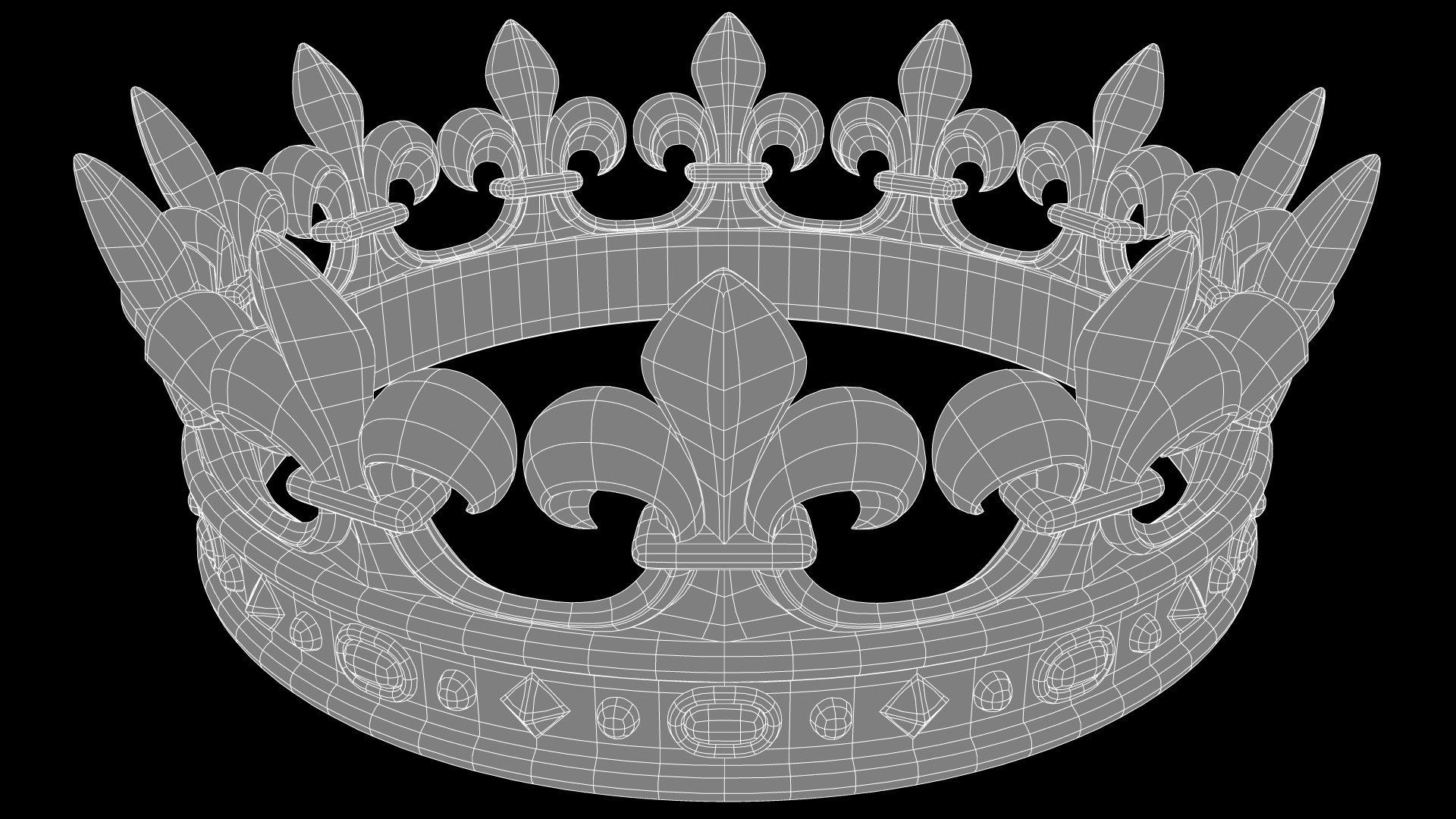 Crown X2 Fleur-de-lis Cnc 3D Model - TurboSquid 1562660