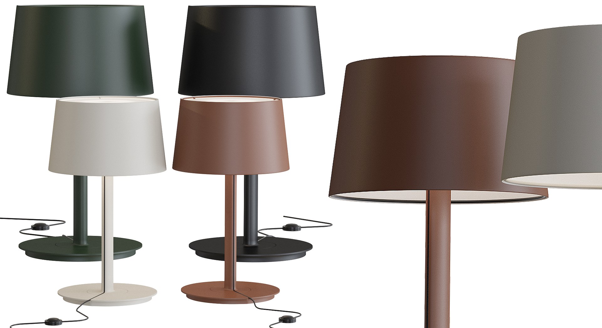 3D Vibia Warm Table Lamp - TurboSquid 2343676
