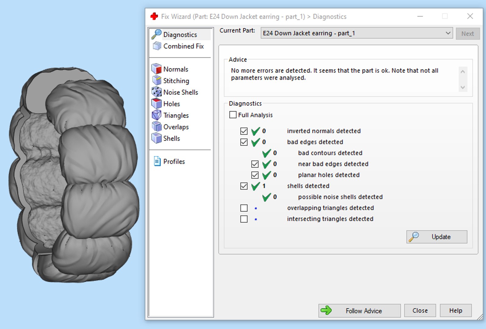 Fashion Down Jacket Earring E24 3D Print Model 3D - TurboSquid 2335684