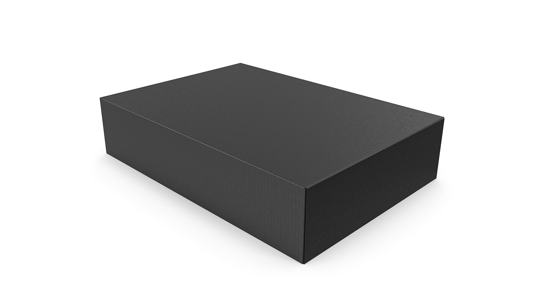 Cardboard Box Black 04 3D - TurboSquid 1973307