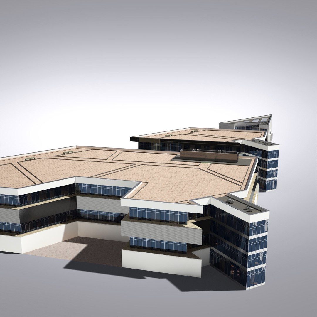 Modern Generic Building 3d Max