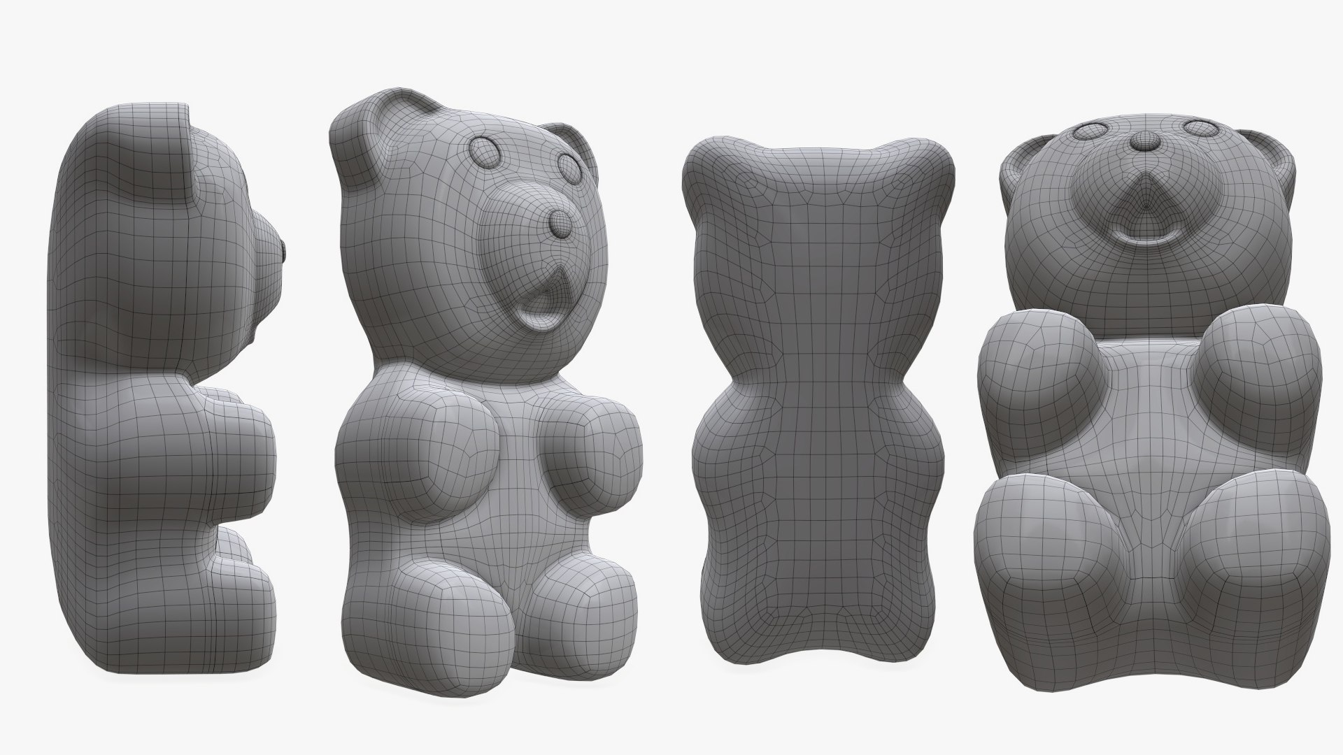 Gummy Bear Gum 3D Model - TurboSquid 1485346