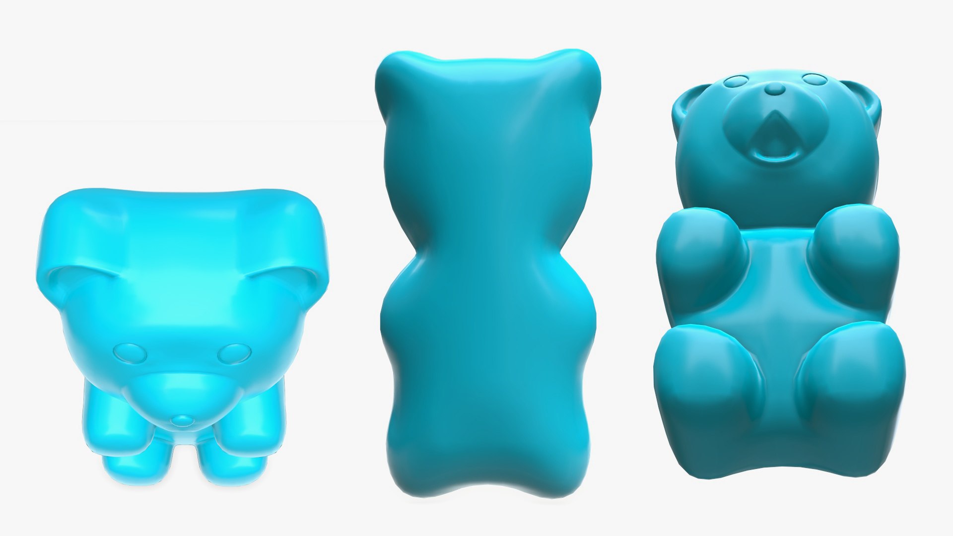 Gummy Bear Gum 3D Model - TurboSquid 1485346