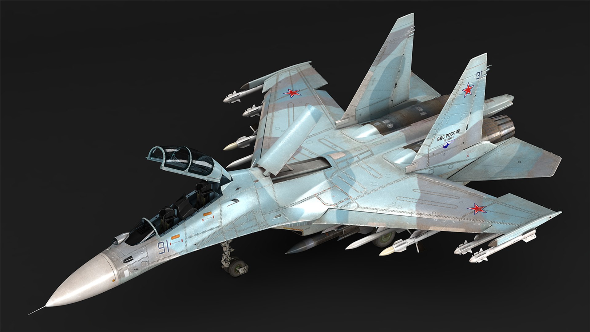Sukhoi Su-30 3D - TurboSquid 1285332
