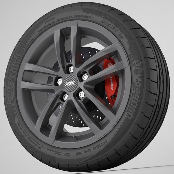 wheel ats radial 3d model