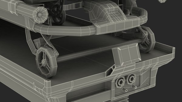 3D model ambulance stretcher folded - TurboSquid 1684631