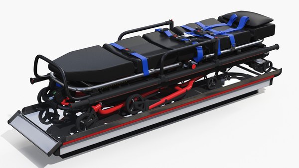 3D model ambulance stretcher folded - TurboSquid 1684631