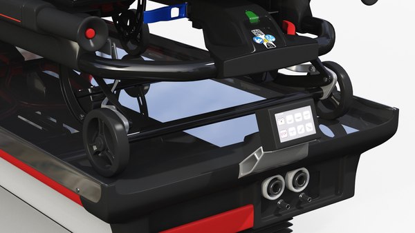 3D model ambulance stretcher folded - TurboSquid 1684631