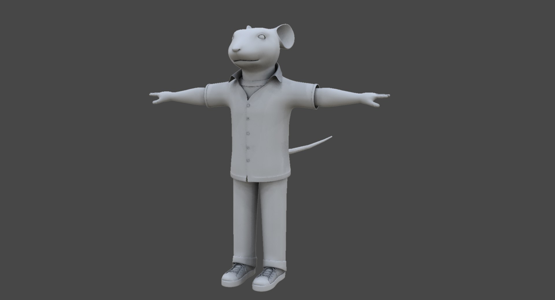 Stuart Little Rat Cartoon Model - TurboSquid 1480900