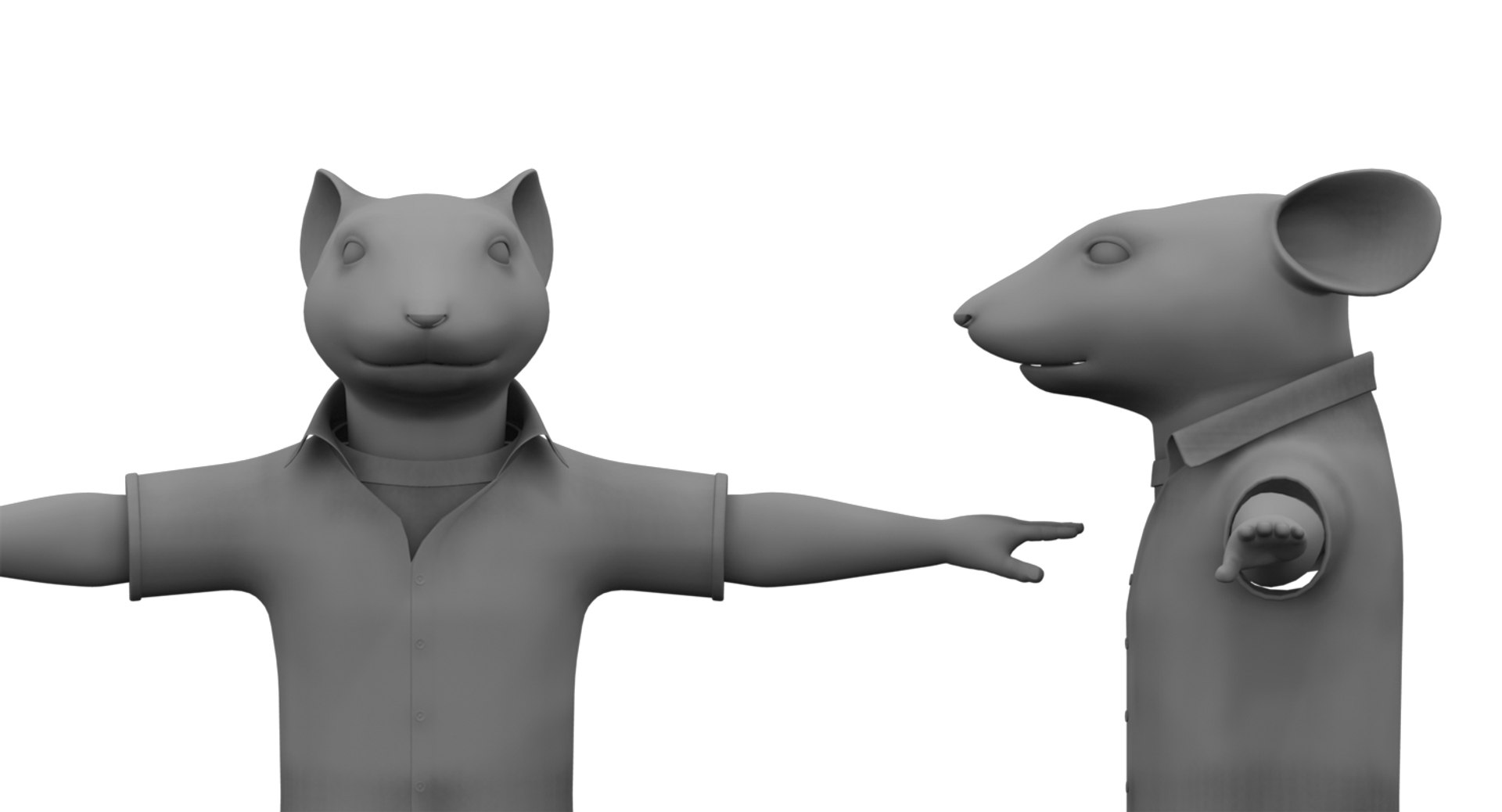 Stuart Little Rat Cartoon Model - TurboSquid 1480900