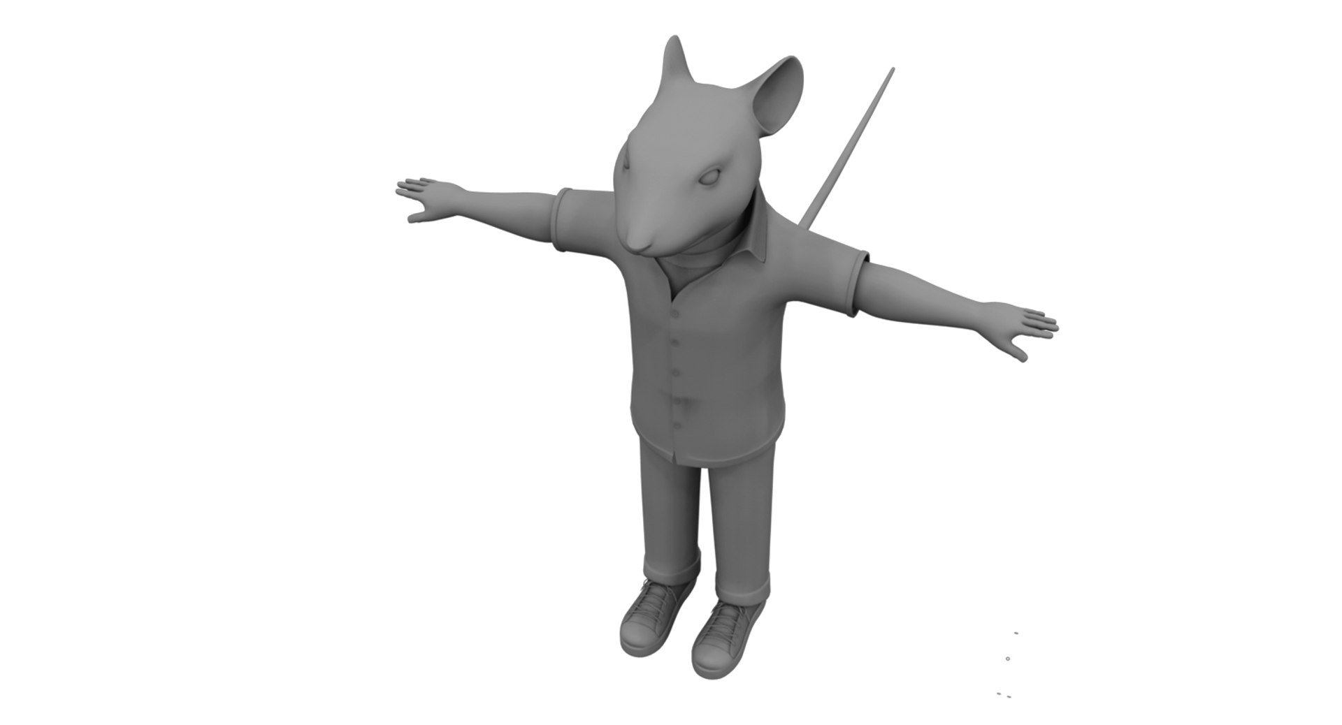 Stuart Little Rat Cartoon Model - TurboSquid 1480900