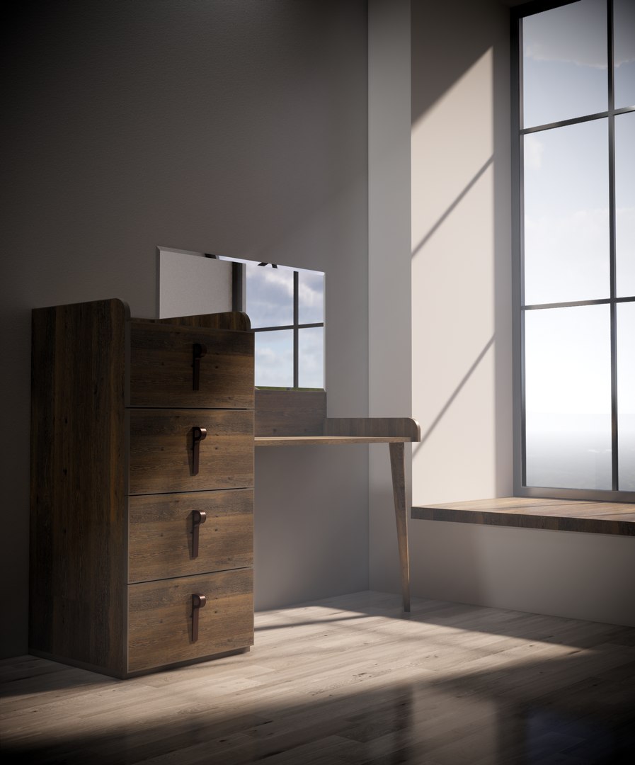 Make Up Table - Vanity Table 3D - TurboSquid 2078234