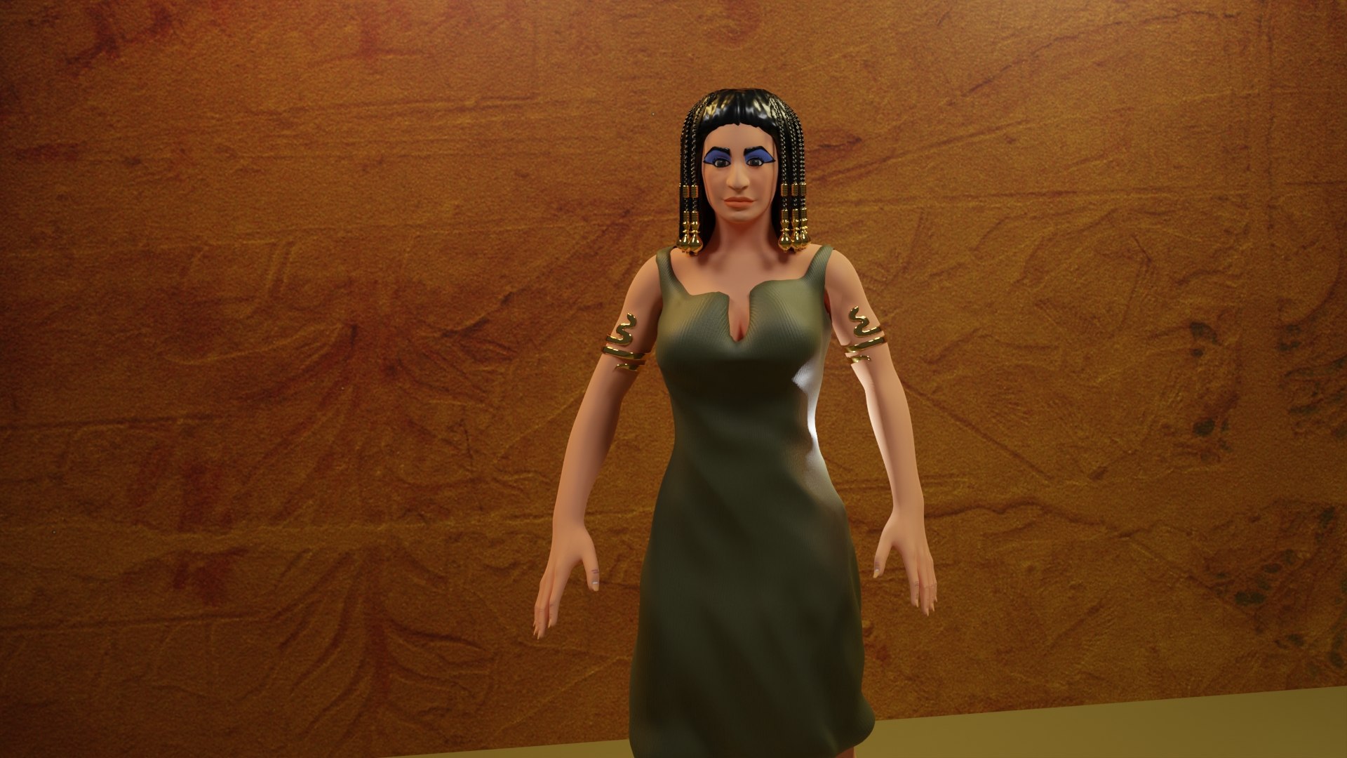 3D Queen Cleopatra 34 - TurboSquid 2034539