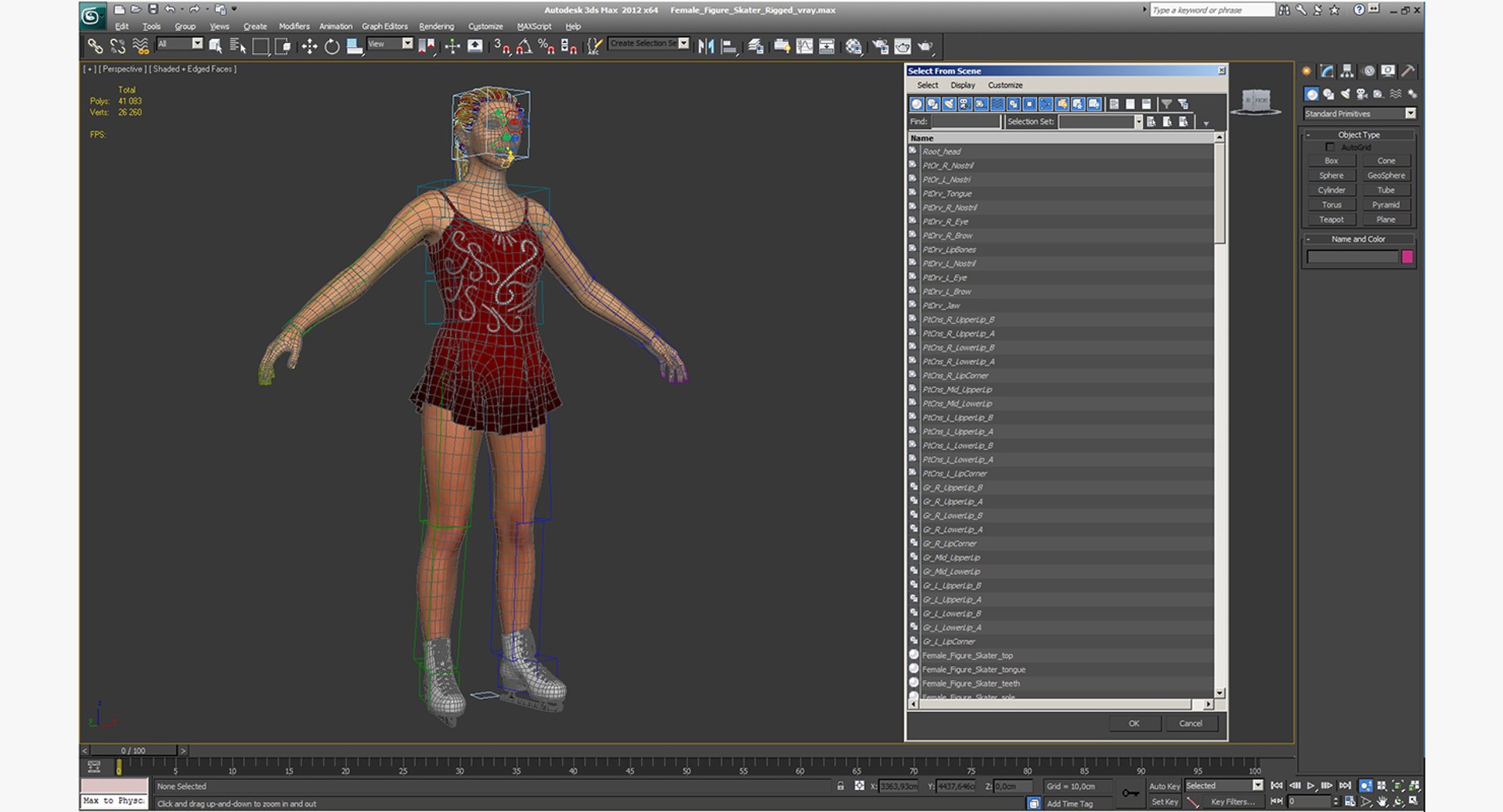 3D Model Female Figure Skater Rigged - TurboSquid 1157611