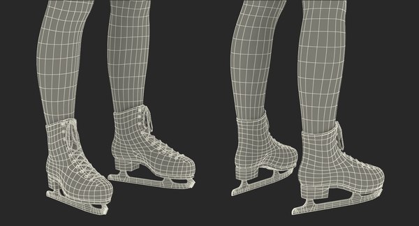3D model female figure skater rigged - TurboSquid 1157611