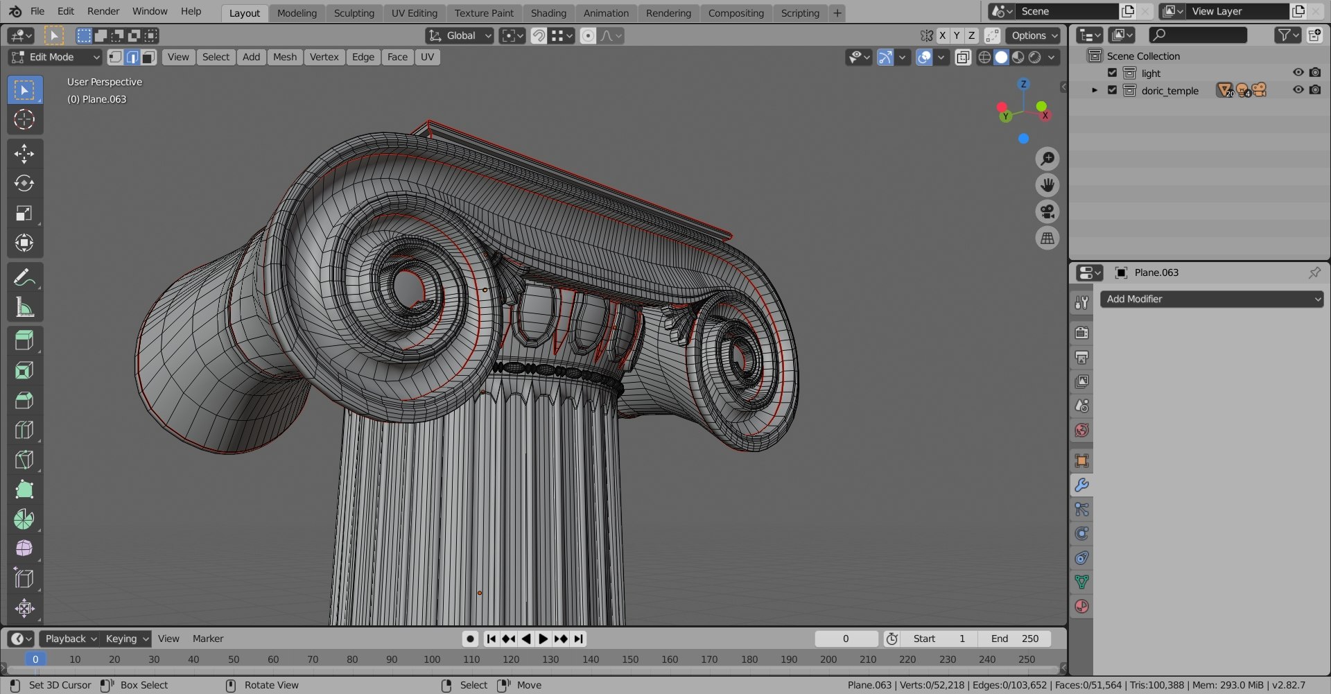 3D Ionic Column Architecture Model - TurboSquid 1538428