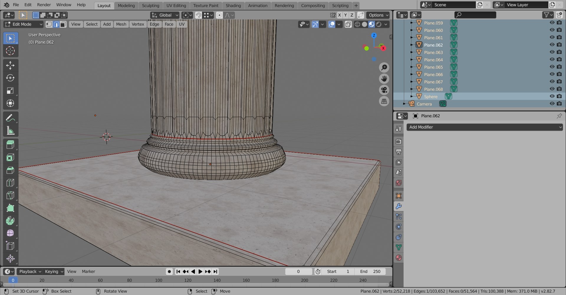 3D ionic column architecture model - TurboSquid 1538428