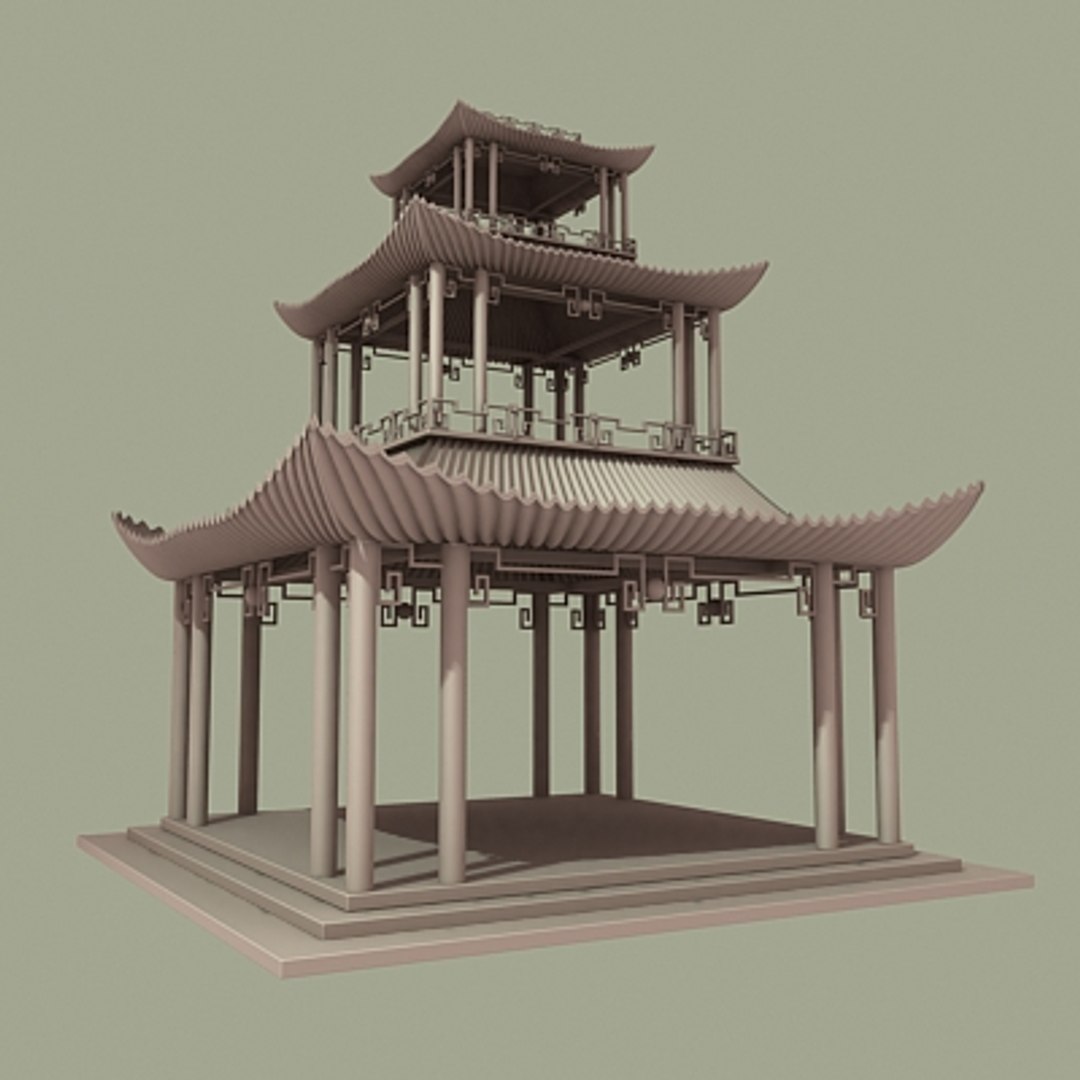 Asian Pagoda 3d Model
