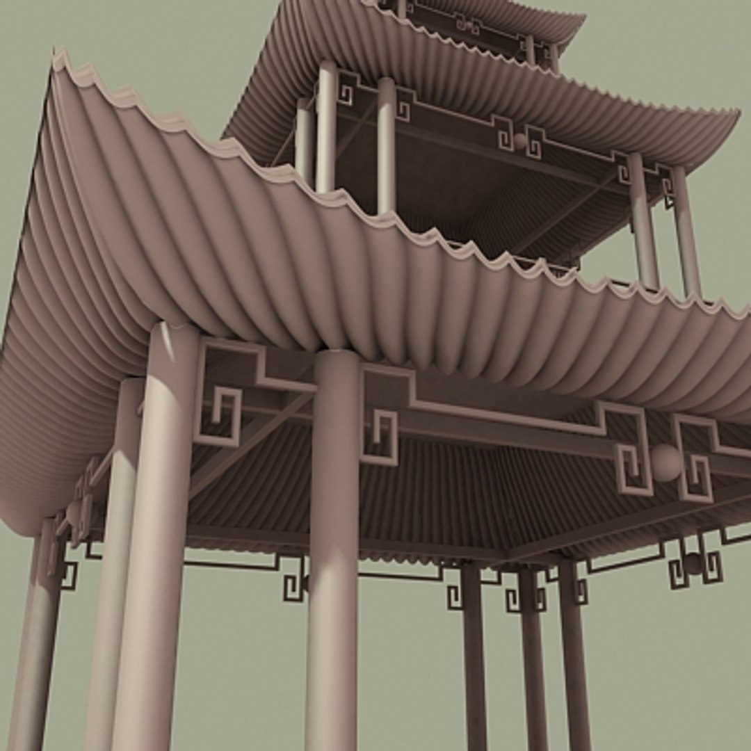 Asian Pagoda 3d Model