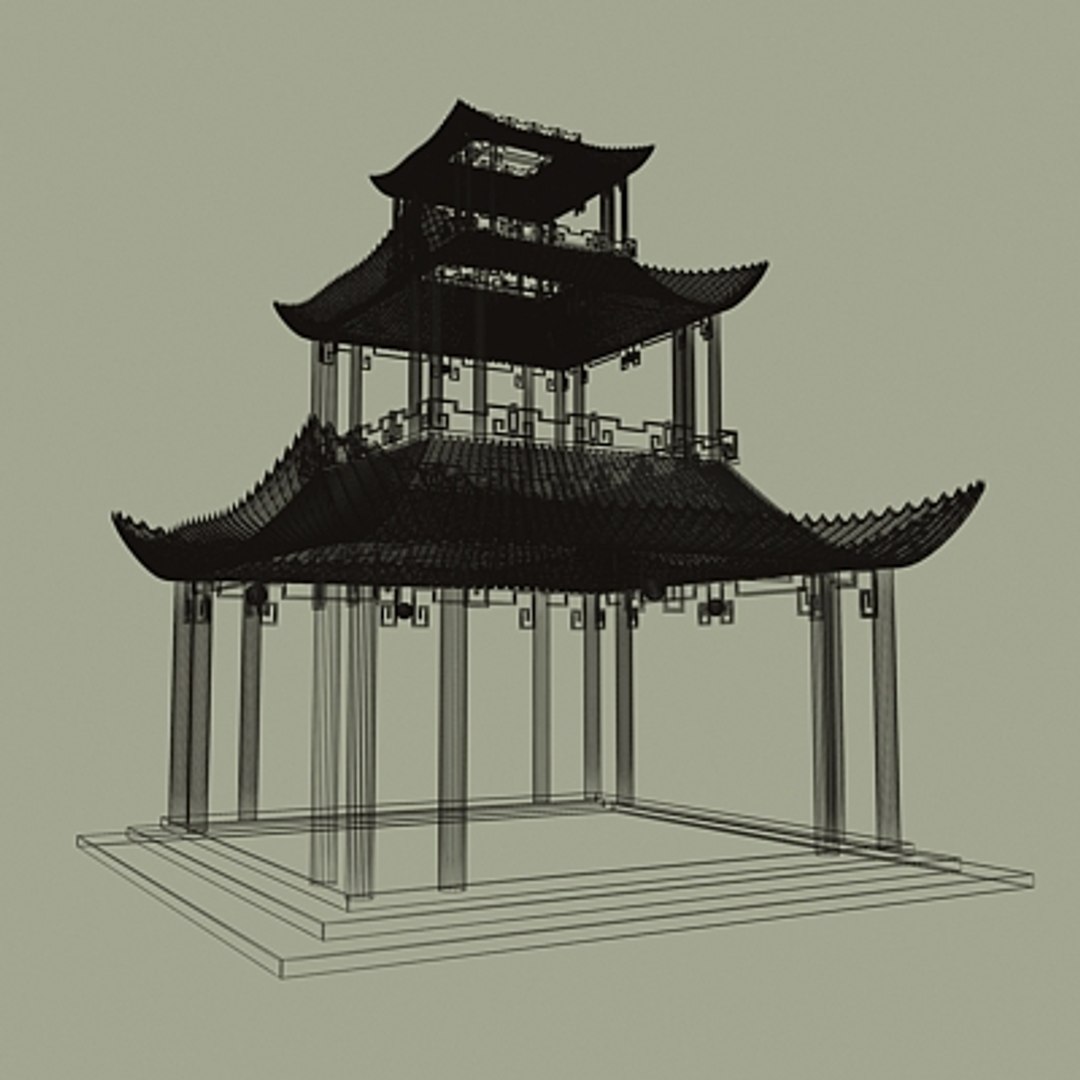 Asian Pagoda 3d Model
