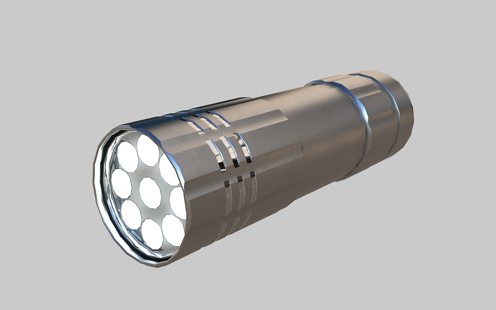 3d Led Flash Light Model