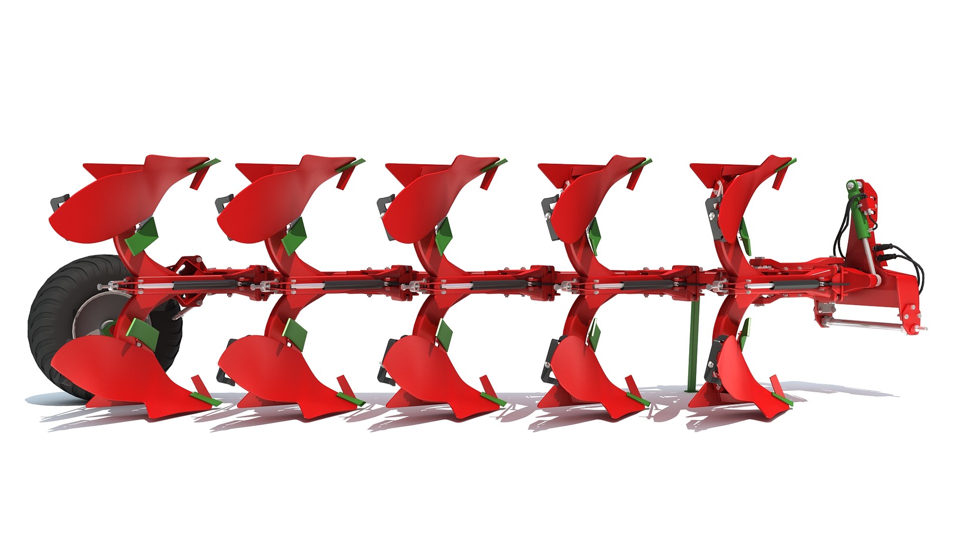 3D Semi Mounted Plough - TurboSquid 1638638