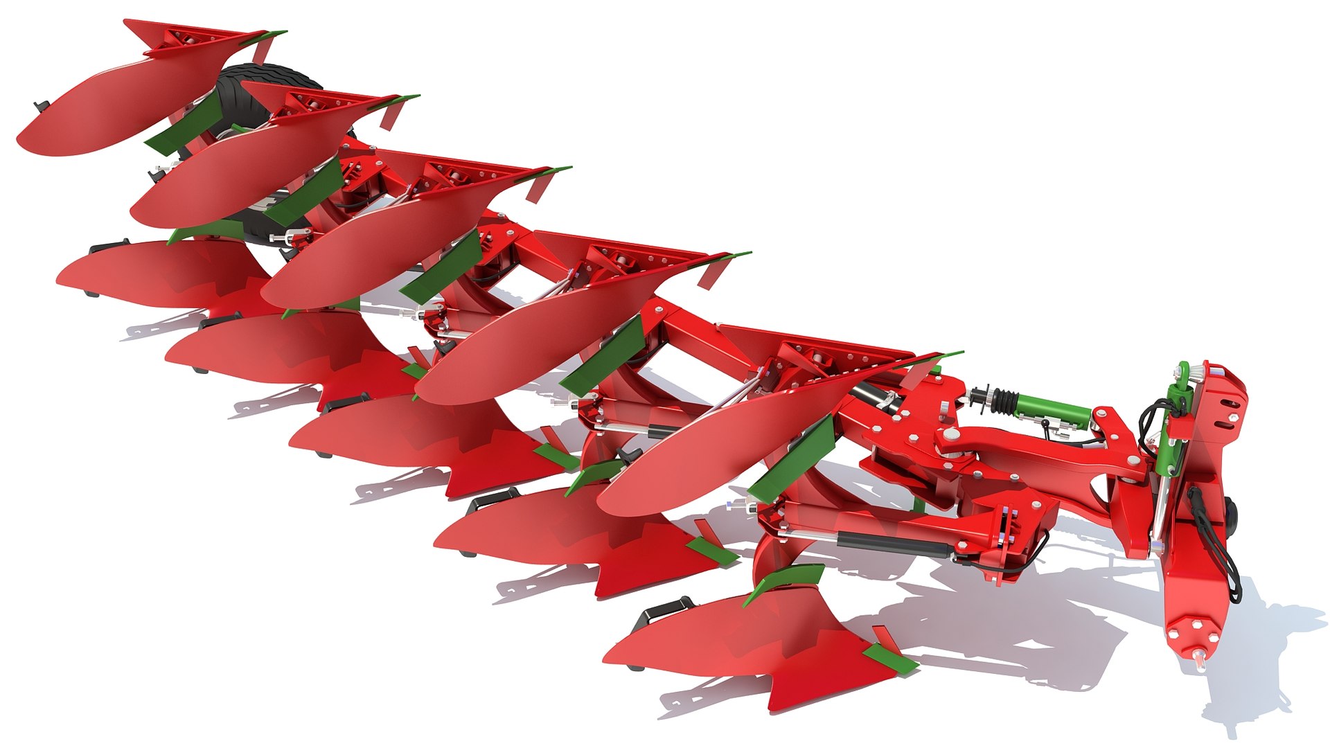 3D Semi Mounted Plough - TurboSquid 1638638