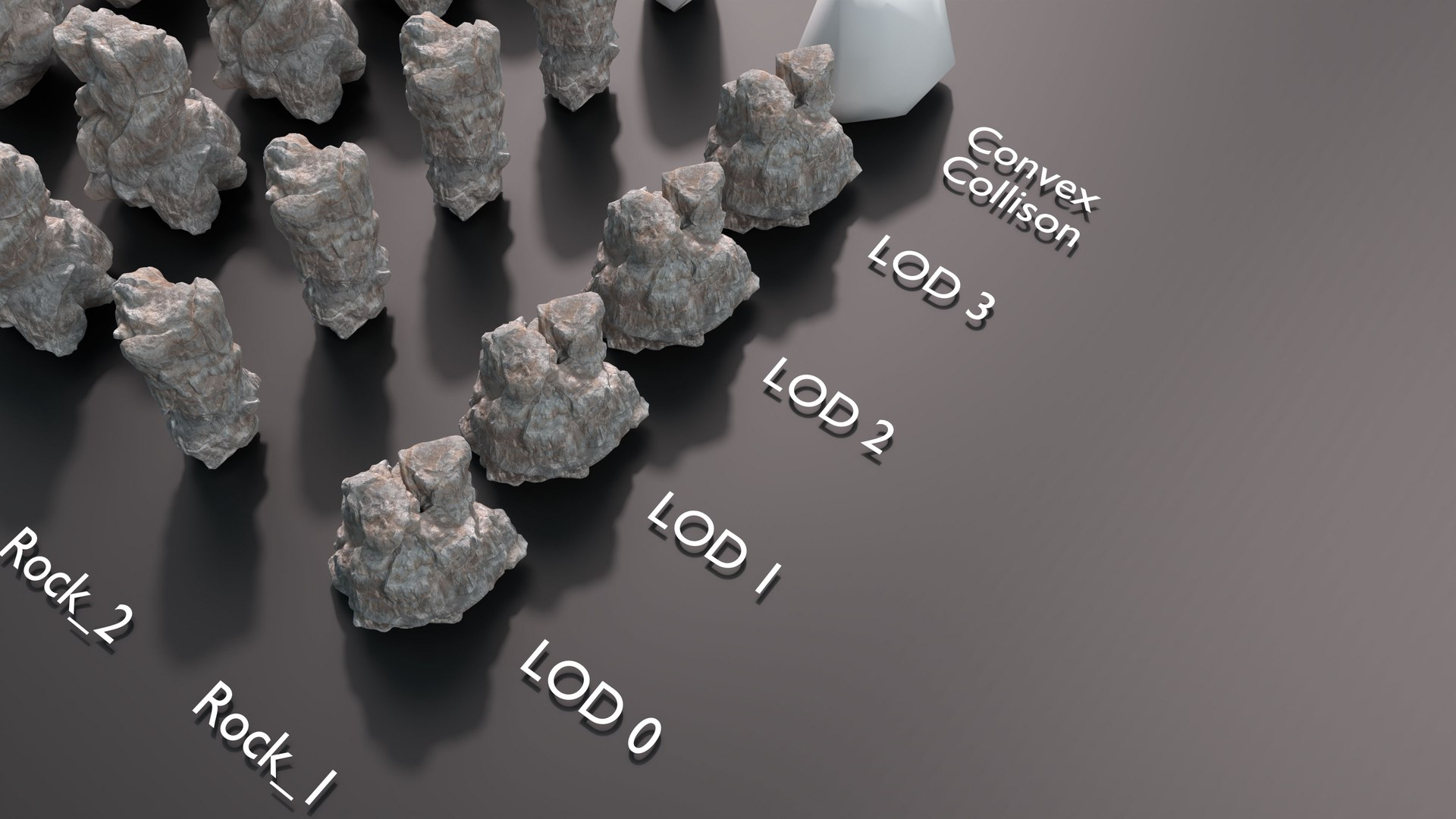 3D Model 12 Rocks - TurboSquid 1498514