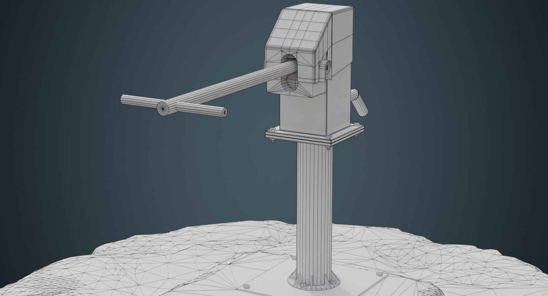 Hand Pump 3b 3D Model - TurboSquid 1649656