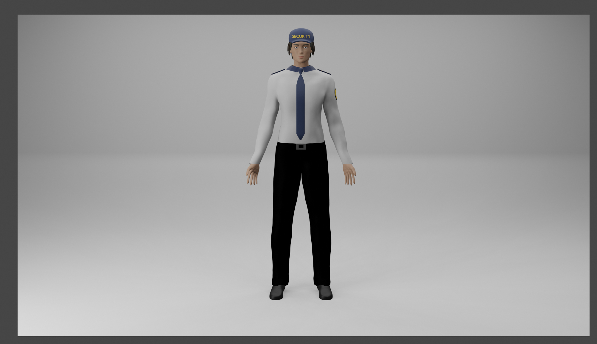 3D model security guard - TurboSquid 1649446