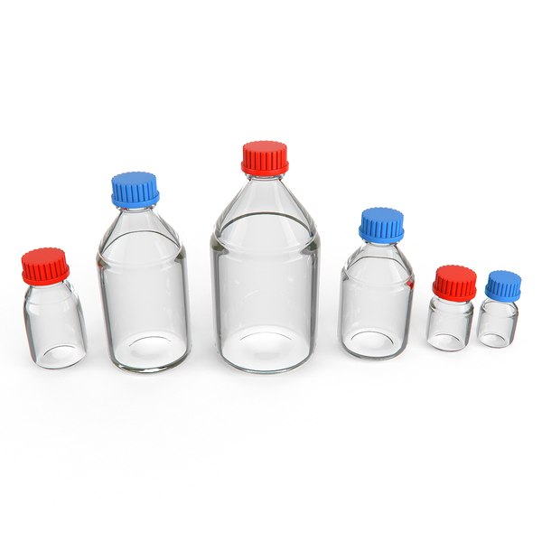 3d model lab bottles
