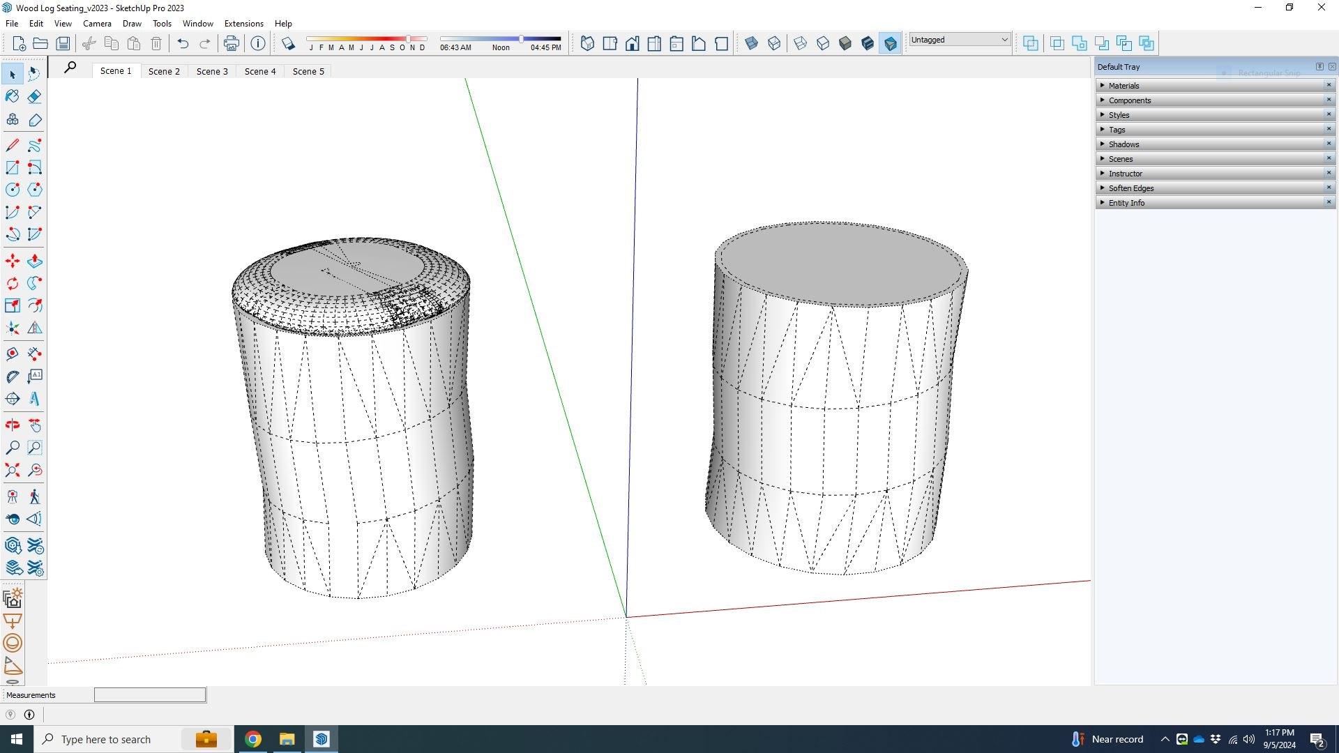 3D Wood Log Seating - TurboSquid 2277238