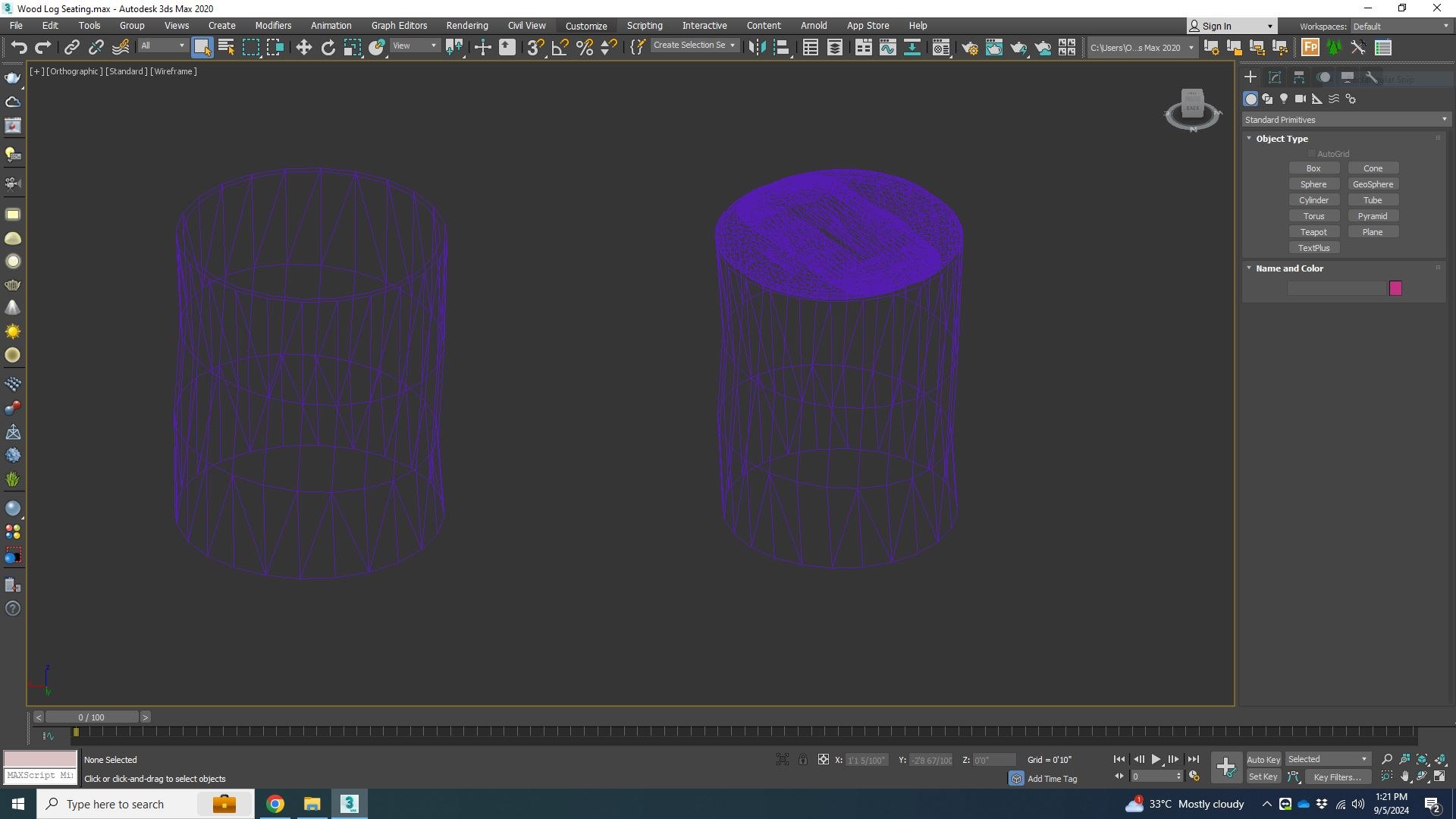 3D Wood Log Seating - TurboSquid 2277238