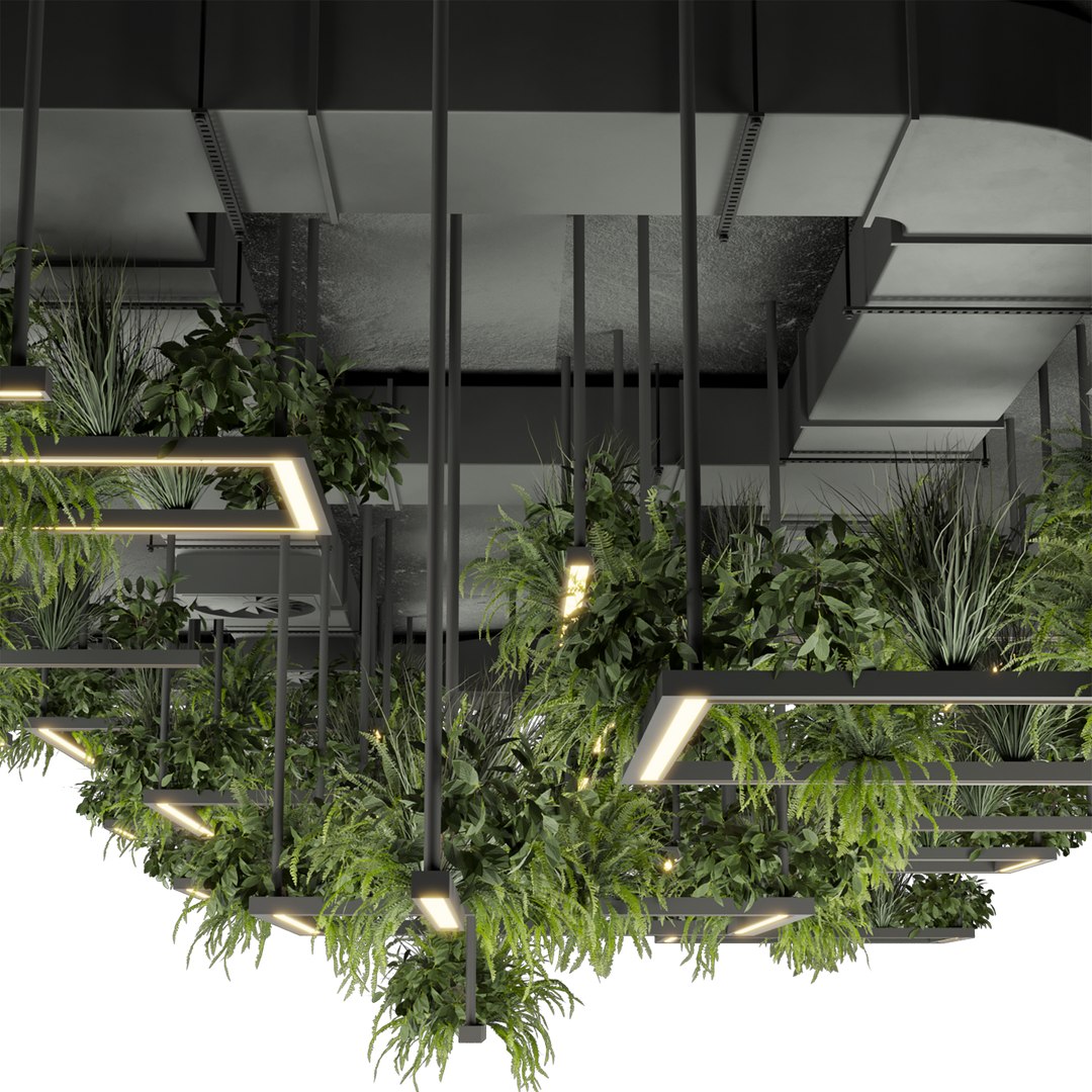 Industrial Ceiling 3D Collection Plant Vol 629 Model - TurboSquid 2440184