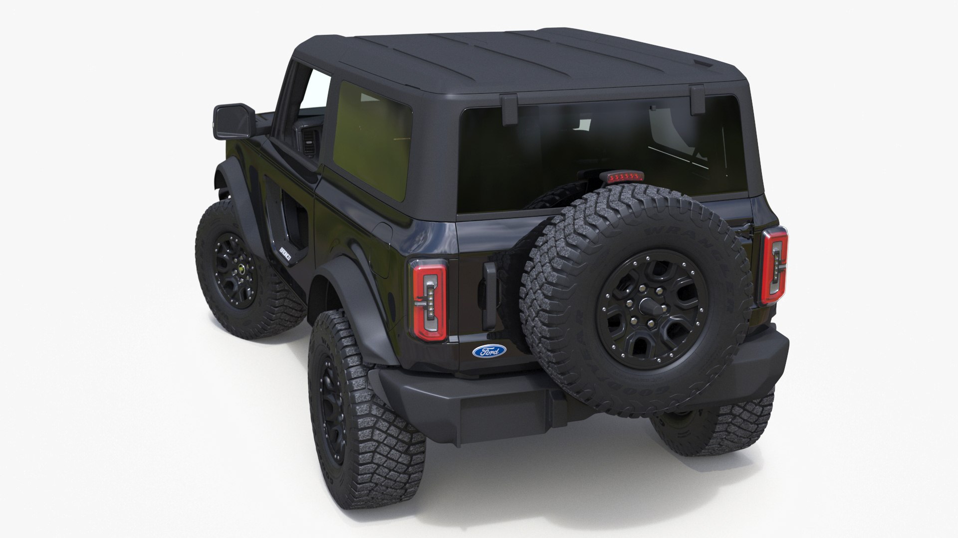 Ford Bronco Two Door 4X4 Shadow Black Rigged 3D Model - TurboSquid 2321600